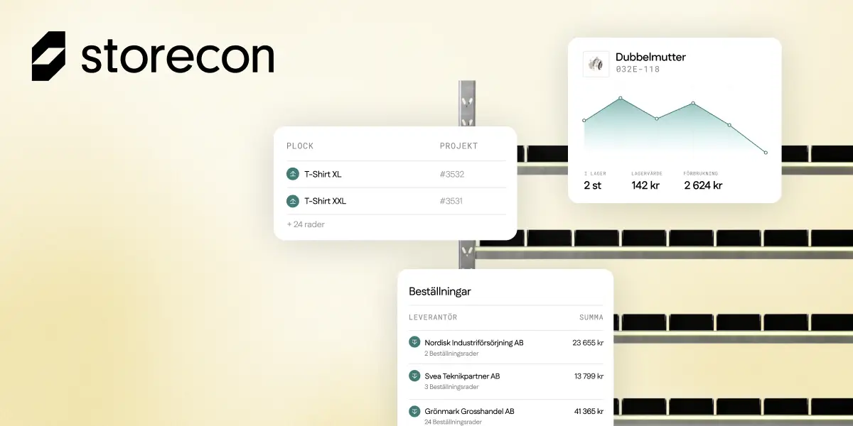 Dashboard for real-time tracking of stock and withdrawals | Storecon